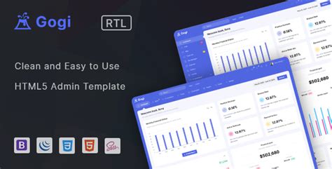 Gogi Bootstrap Admin Dashboard Template Thememag