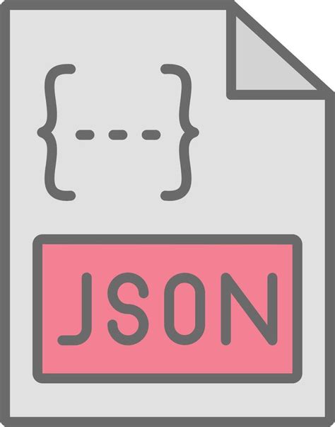 Json Line Filled Light Icon 44047747 Vector Art At Vecteezy