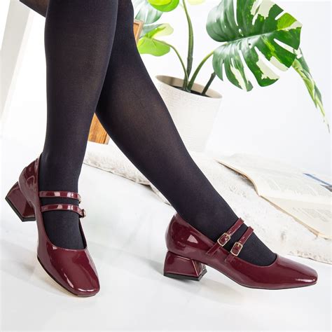 Mary Jane Shoes Cherry Red May Janes Burgundy Mary Janes Dark Red