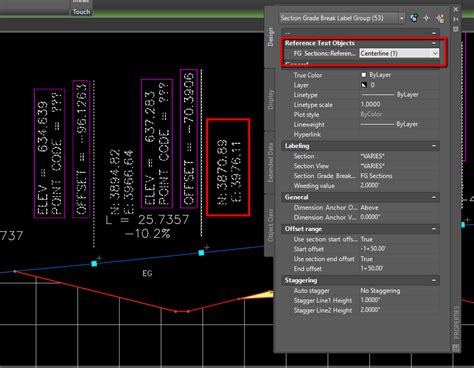 Solved Easting And Northing Coordinates In Section View Autodesk Community