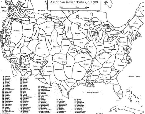 American Indian Tribes Of North America Circa 1600 Maps On The Web