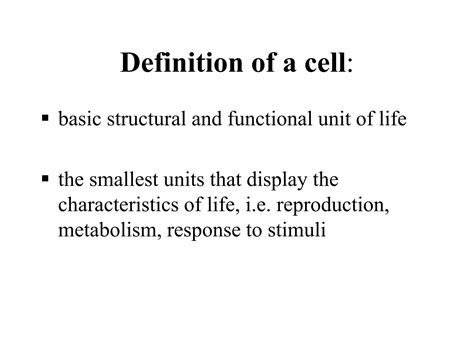 Cell Structure Lecture Ppt