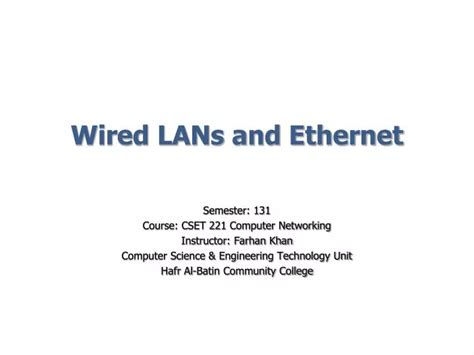 PPT Wired LANs And Ethernet PowerPoint Presentation Free Download ID 4048485