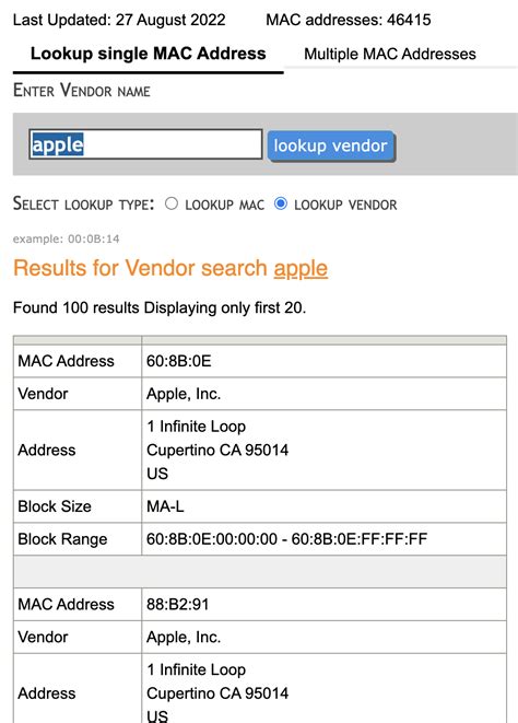 Look Up Mac Address And Oui Address Rat56y2lmq