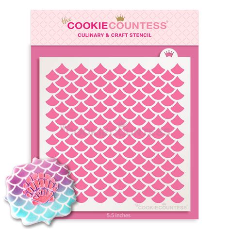 Scales Pattern Stencil Summer S Sweet Shoppe
