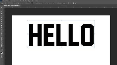 how to create a stretch text effect in photoshop