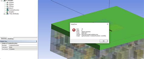 design modeler scripting eventname selection