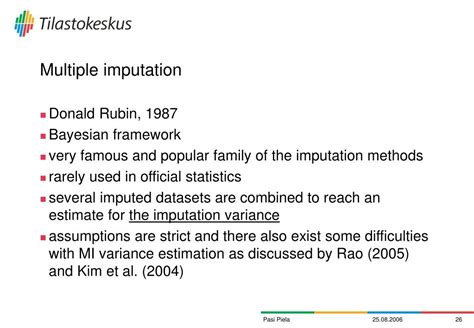 Ppt Introduction To Emerging Methods For Imputation In Official