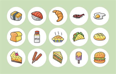 식품 및 음료 아이콘 세트 Eps10이 포함됩니다 고기에 대한 스톡 벡터 아트 및 기타 이미지 고기 과일 기업 재무와 산업 Istock