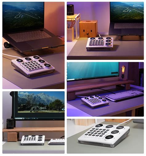 The Daptkey Is A Programmable Keypad With Buttons Knobs And Oled Icons