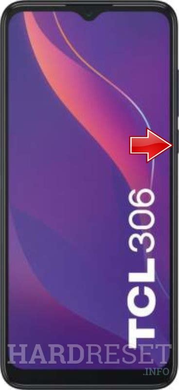 how to do a hard reset on tcl 306