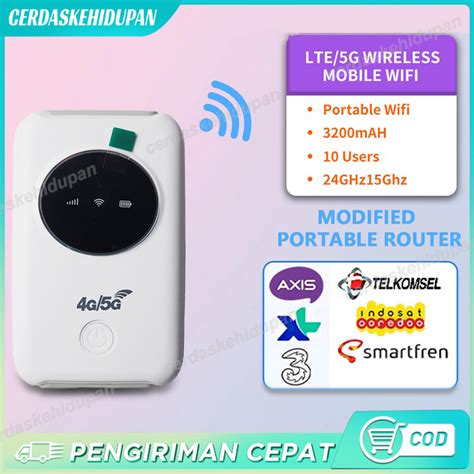 Jual H808 Modem Wifi 4G All Operator Sim Card Wifi Portable 5G All Operator 150Mbps 4G 5G