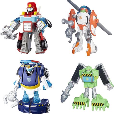 Transformers Rescue Bots Action Figure 4 Pack Bundle Toys And Games