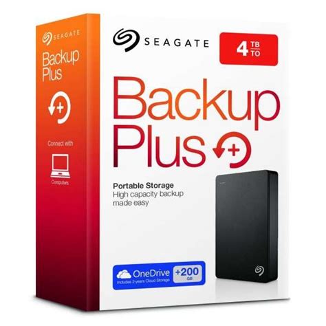 Seagate 4tb Backup Plus Portable Usb 3 0 2 5 Inch External Hard Drive Black Stdr4000200