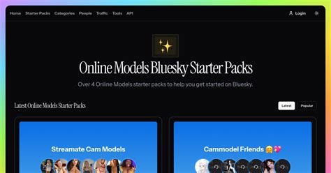 Online Models Bluesky Starter Packs [4 Lists • May 2025]
