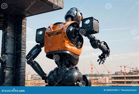 Building Tomorrow Enhancing Safety And Efficiency In Construction With Robotics Stock