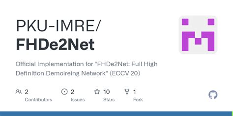 GitHub PKU IMRE FHDe2Net Official Implementation For FHDe2Net Full