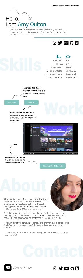Create A Portfolio Website With Only Html And Css Codecast