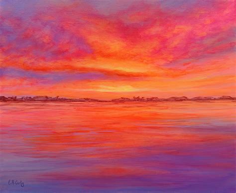 Abstract Sunset Art