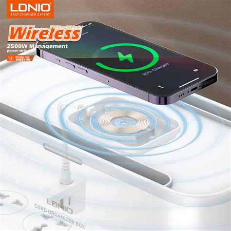 Km Lighting Ldnio Management Power Strip Box Extension Socket W Wireless Charging Sn W