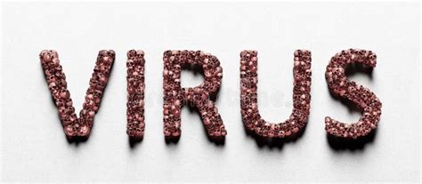 Virus Text Written With Human Skulls On A White Surface Attention Danger Virus Epidemic