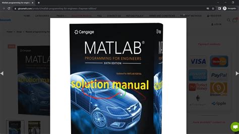 Matlab Programming For Engineers Chapman 5th 6th Edition Solution Manual Pdf نماشا