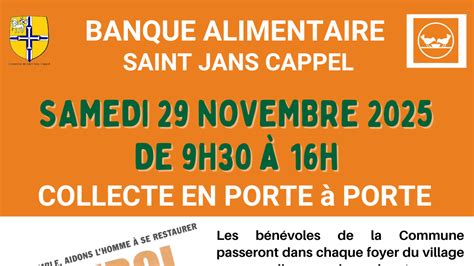Collecte Banque Alimentaire Saint Jans Cappel