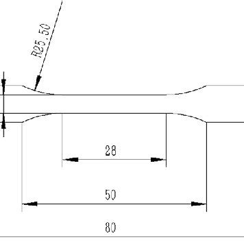 Schematic Drawing Of The Tensile Testing Sample Used In This Study Download Scientific Diagram