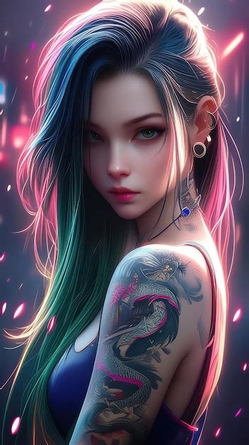 Beautiful Anime Waifu Style Girl Premium Ai Generated Image