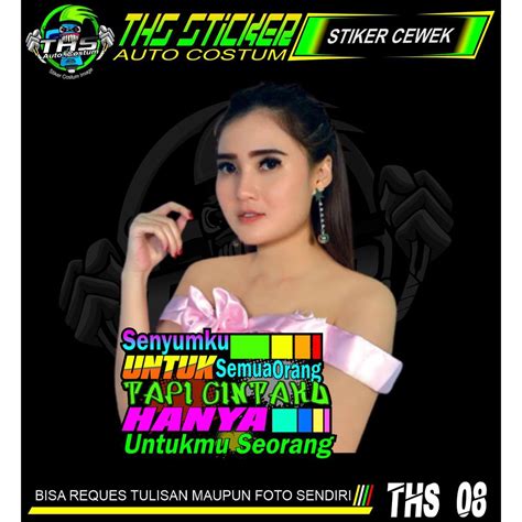 Jual Stiker Cewek Cantik Vector Ukuran Bisa Request Custom Sticker Variasi Mobil Sticker Motor