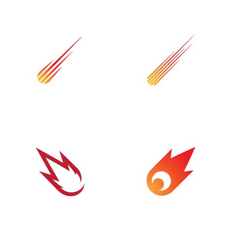 Comet Vector Icon Illustration 13637109 Vector Art At Vecteezy