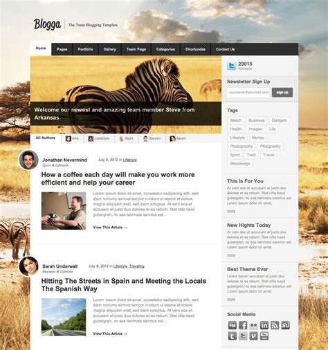 wordpress blog post template