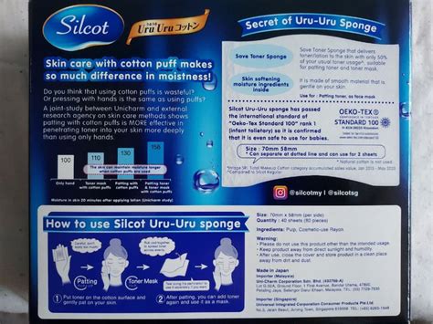 Silver Uru Uru Sponge Beauty And Personal Care Face Face Care On Carousell