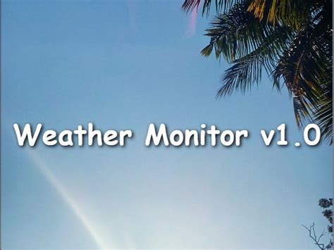 Weather Monitoring System