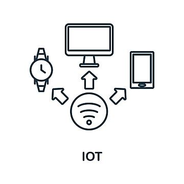 Linear Iot Icon For Webinfographics Security Technology Iot Vector Security Technology Iot
