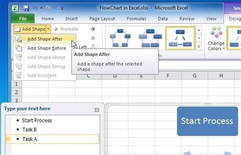 Flow Chart Template Excel