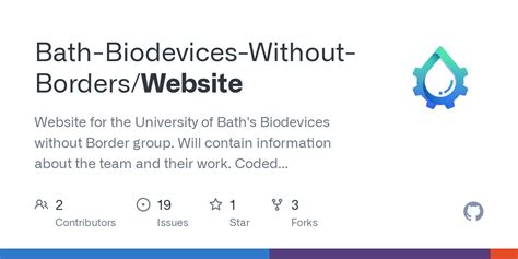 Github Bath Biodevices Without Borders Website Website For The University Of Bath S
