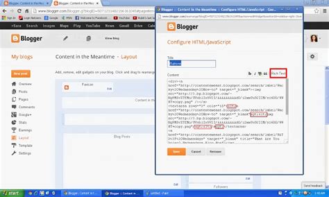 How To Show Html In A Textbox In The Sidebar On Blogger Create Text Sidebar Image Mag