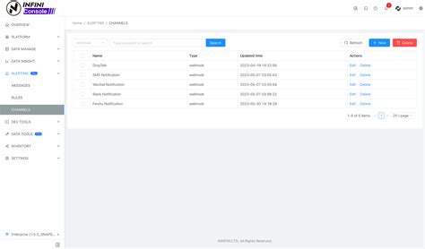 Screenshots Infini Console