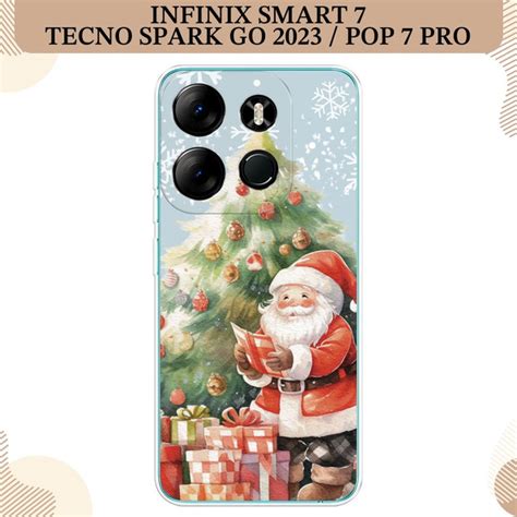 Силиконовый чехол на Tecno Spark Go 2023 Pop 7 Pro Infinix Smart 7 Текно Спарк Гоу 2023 Поп 7