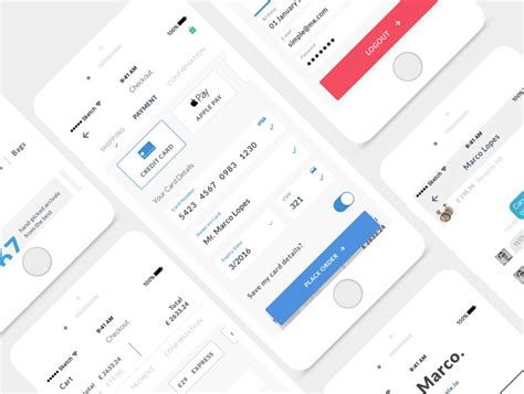 Ui8 — Products — White And Bold Ios Ui Kit Ios Ui Ui Kit E Commerce App