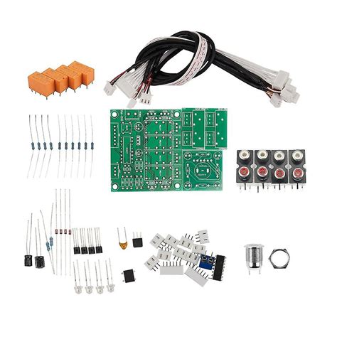 Relay 4 Way Audio Input Signal Selector Switching Rca Audio Input