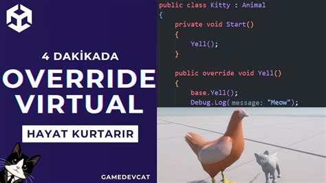 Unity C Override Virtual Nedİr Sanal Fonksİyonlari Ez Youtube