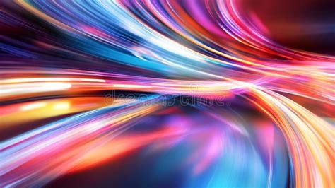 Colorful Light Trails Weave Abstract Shapes Across The Background Creating A Dynamic And Modern