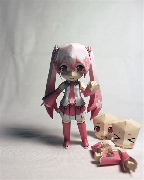 Sakura Miku Prototype Papercraft By Einohpmys On Deviantart