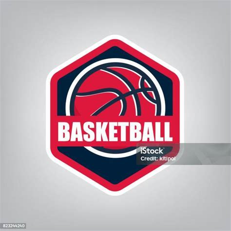 농구 스포츠 엠 블 럼 템플릿 디자인 벡터 일러스트 레이 션 Championship에 대한 스톡 벡터 아트 및 기타 이미지 Championship 개념 경기 스포츠