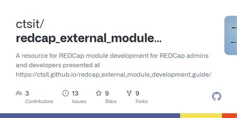 Redcapexternalmoduledevelopmentguidedefaulthtml At Master · Ctsit