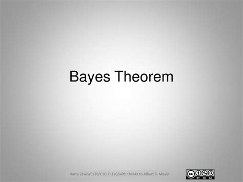 Ppt Bayes Theorem Powerpoint Presentation Free Download Id 1692984