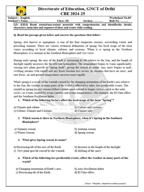 Class9 Cbe09 English Pdf
