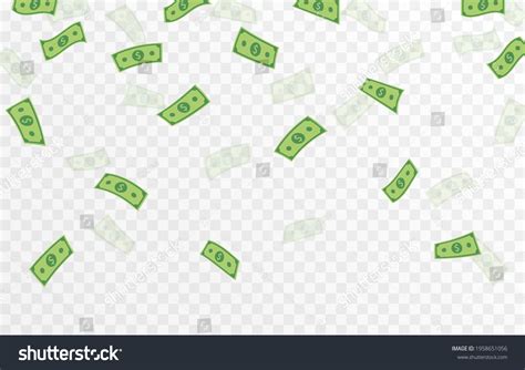 Vector Money Falling Sky Money Png Stock Vector Royalty Free